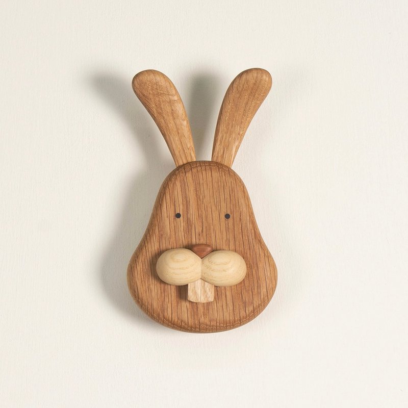 野是兔兔 l 實木掛勾 鮪魚Do工作室｜衣架/衣帽架/掛勾人氣榜 - Pinkoi