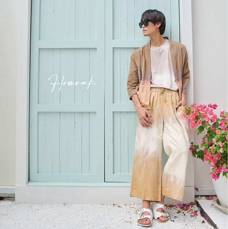 Yukata Japanese Jacket Natural Brown Color - HOMRAK HOMRAK｜女大衣/外套人氣榜 - Pinkoi