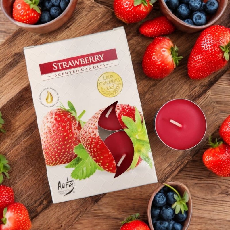 香氛茶燭6入組/玫瑰/香草/肉桂/紫丁香/草莓 PLUTO Design｜香氛蠟燭/燭台人氣榜 - Pinkoi