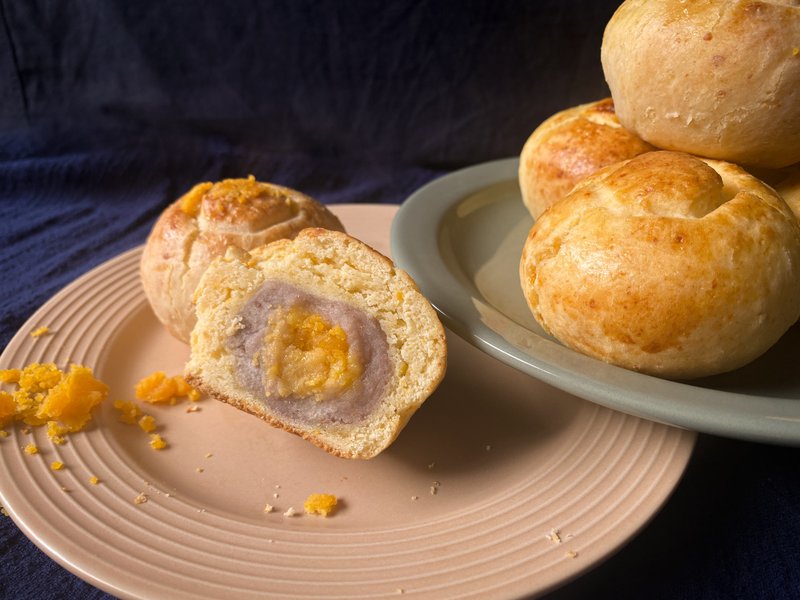 【2022 獨家禮盒】芋泥金沙【偽】月餅禮盒│比司吉│六入 - 設計館 彌洛秋森 MellowBite 蛋糕/甜點 - Pinkoi