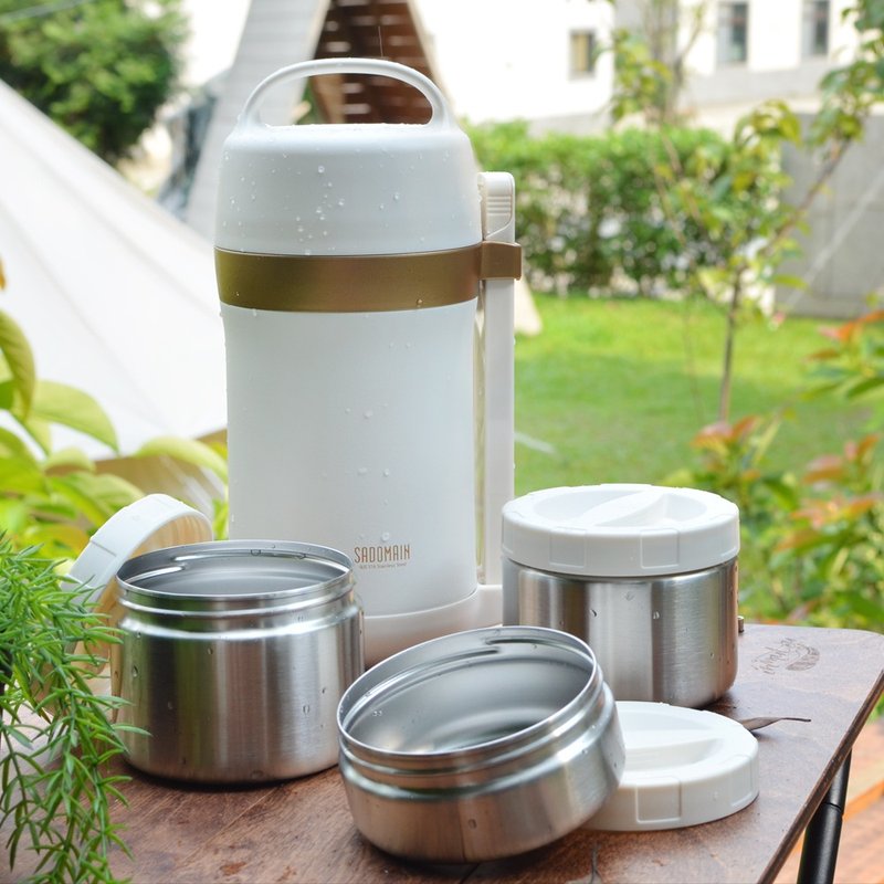 SADOMAIN 仙德曼-316不鏽鋼三層真空斷熱保溫提鍋1.5L 仙德曼 SADOMAIN｜便當盒/食物袋人氣榜 - Pinkoi