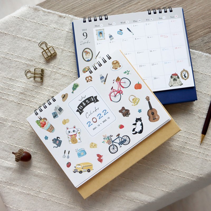 Good Life/2022 Triangular Desk Calendar - Shop sunny-stationery ...