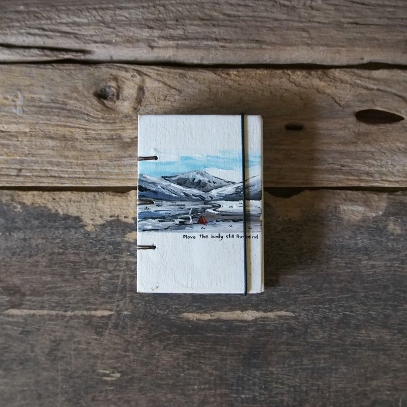 Acrylic paint notebook. Notebook Handmade notebook Diary 筆記本 journal ...