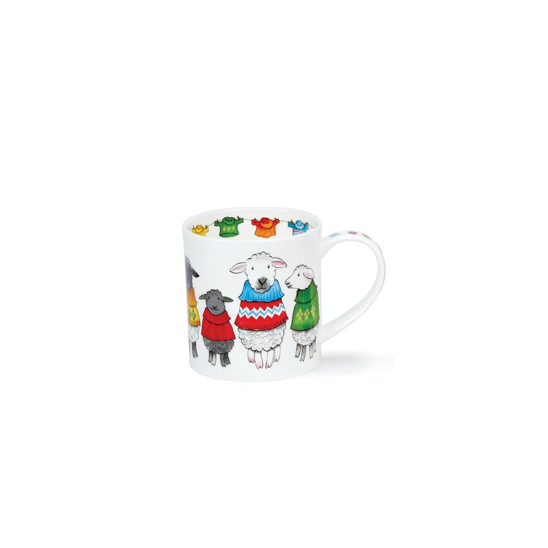 【100% Made in UK】Dunoon Winter Party Sheep Bone China Mug-350ml - Shop ...