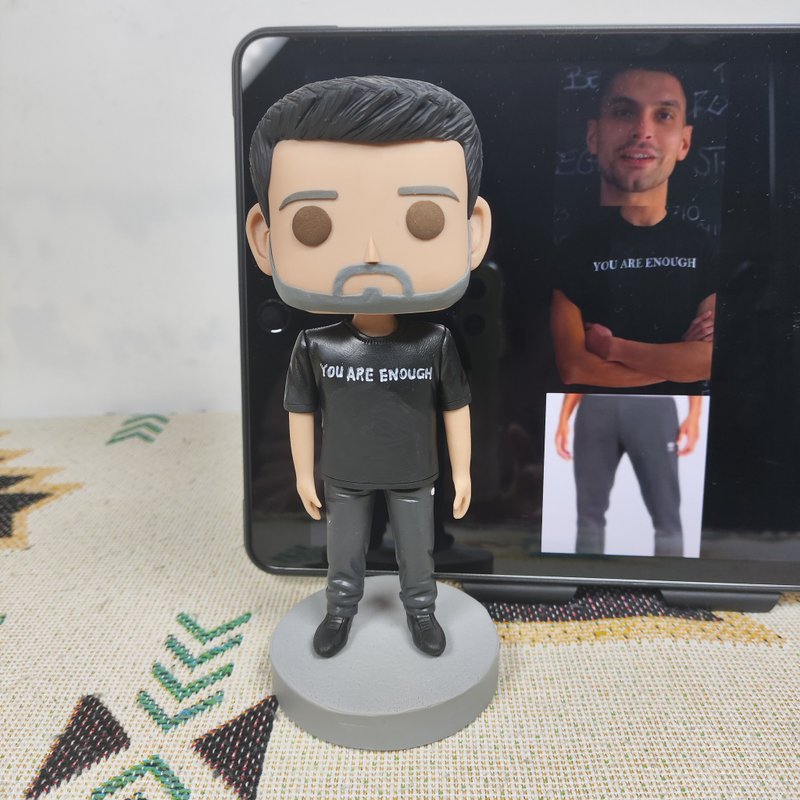 Purely handmade custom American Funko Pop self-portrait doll boyfriend ...
