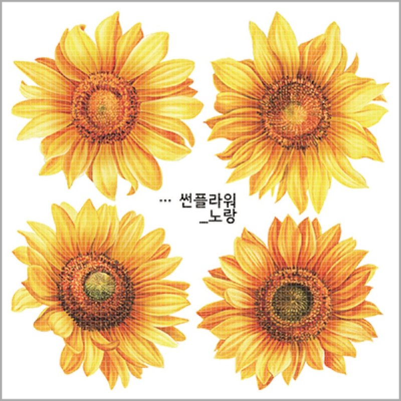 Sunflower (blackraccoon) Vintage collage design paper sticker honne market｜貼紙人氣榜 - Pinkoi