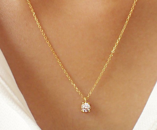 Swarovski single diamond necklace store