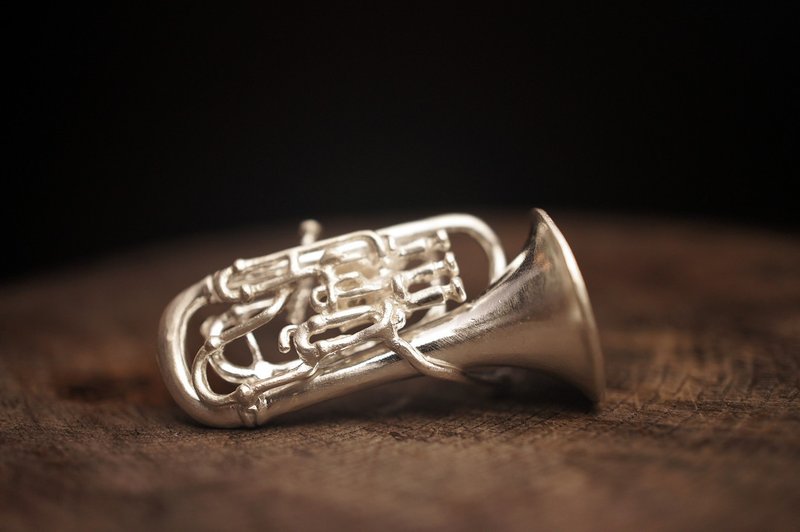 925 Silver Mini Orchestra Pendant Collection - Euphonium (Chain is not ...
