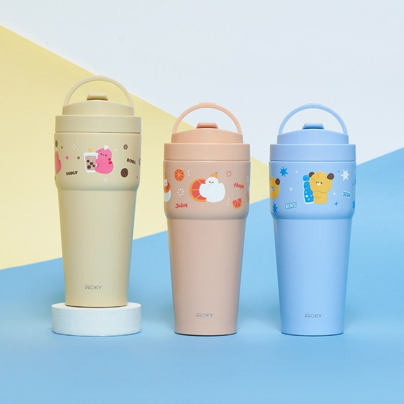 【WOKY沃廚】WOKY X dtto friends 渾圓杯 雙層陶瓷750ml WOKY沃廚｜保溫瓶/保溫杯人氣榜 - Pinkoi