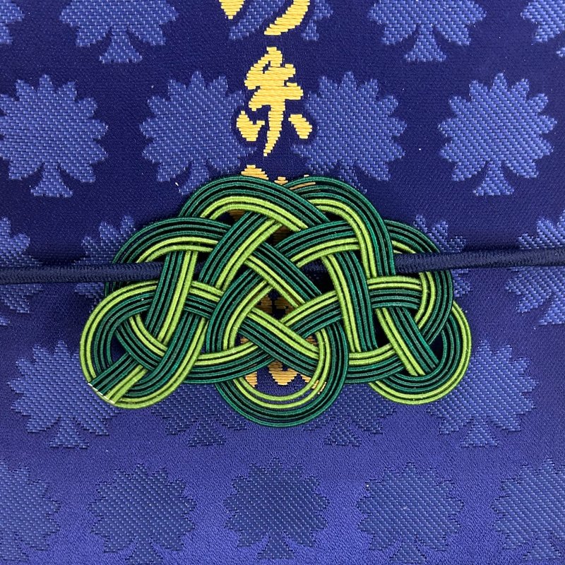 【水引】松結びモチーフ【グリーン】【ご朱印帳バンド】 asu-wa｜其他人氣榜 - Pinkoi