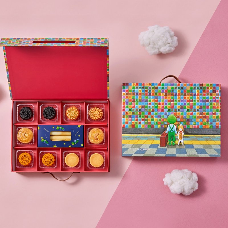 【喜憨兒×幾米】繽紛旅程16入月餅禮盒(A1) 中秋送禮 喜憨兒基金會｜蛋糕/甜點人氣榜 - Pinkoi