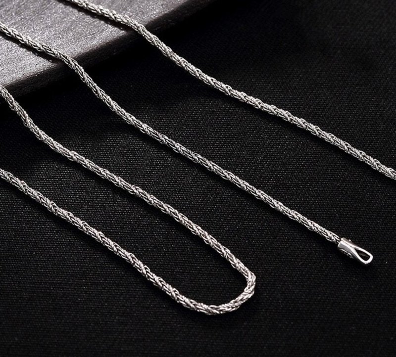 Real S925 Sterling Silver Women Necklaces without Pendants 1.2MM Twisted Chains garyjewelry｜項鍊人氣 ...