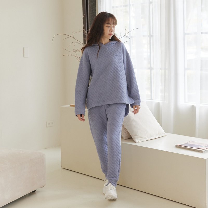 MIT有機棉鋪棉格紋運動風套裝-共2色 Fantino Home凡第諾家居｜帽T/大學T人氣榜 - Pinkoi