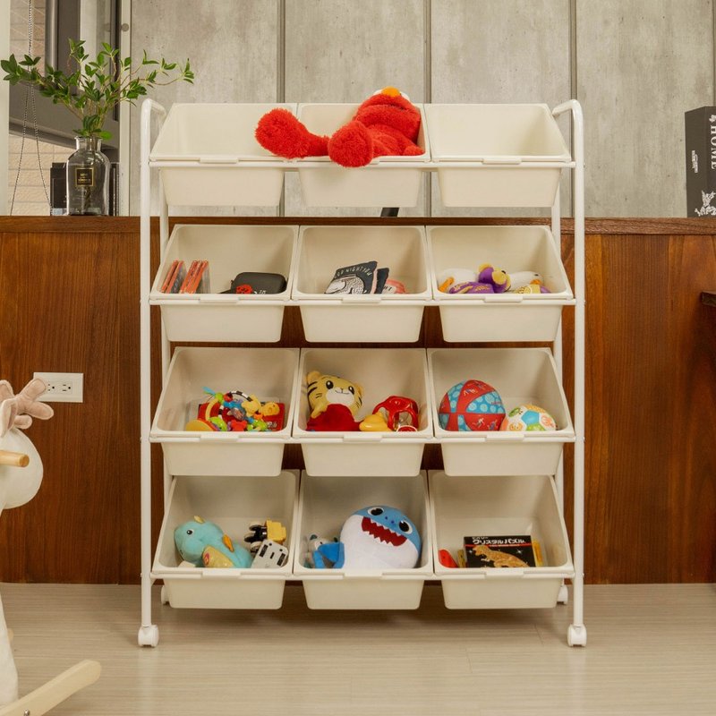 【ikloo】無印純白12格玩具車 ikloo宜酷屋｜居家收納/收納盒/儲物盒人氣榜 - Pinkoi