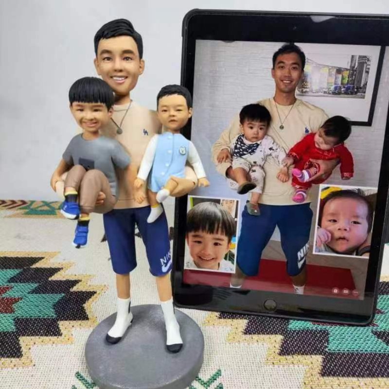 【客製化3D人像公仔】訂製手工似顏肖像娃娃男生朋友老公生日禮物 - 設計館 uDesign優湛 玩偶/公仔 - Pinkoi