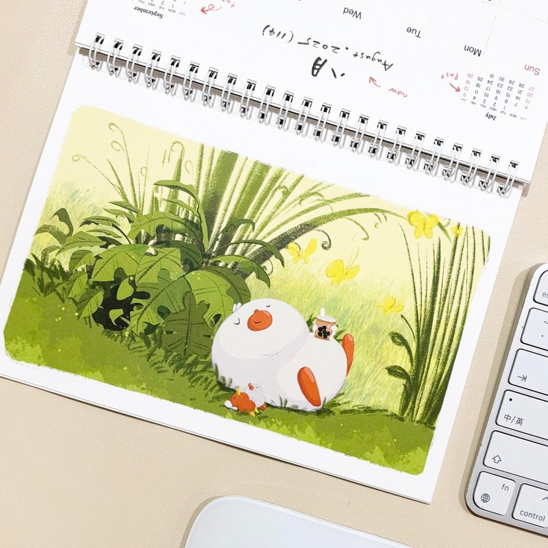 2025 偏心倉庫插畫桌曆 / A5橫式 偏心倉庫｜日曆/月曆/年曆人氣榜 - Pinkoi