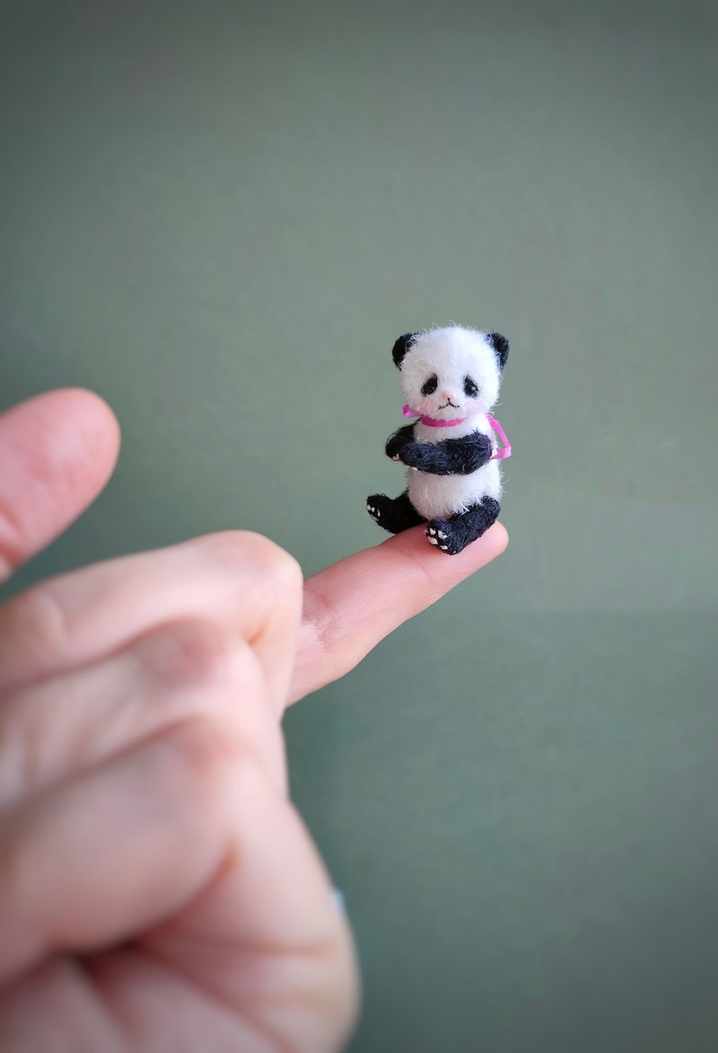 Miniature Panda ooak cute stuffed animal collections kawaii plush toy ...