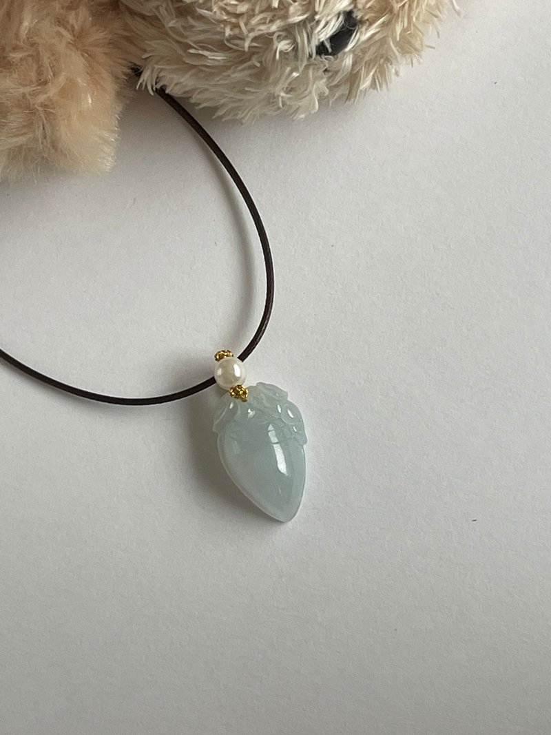 FeiCui Pendant Necklace Burma Jadeite Not Enhanced Natural Type A ...