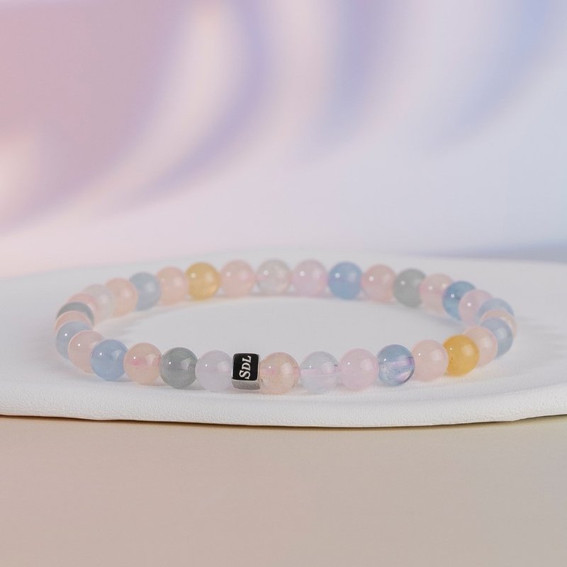 摩根石∣天然能量水晶手串∣5-6mm D14901 Stella D.L 星黛拉能量水晶｜手鍊/手環人氣榜 - Pinkoi