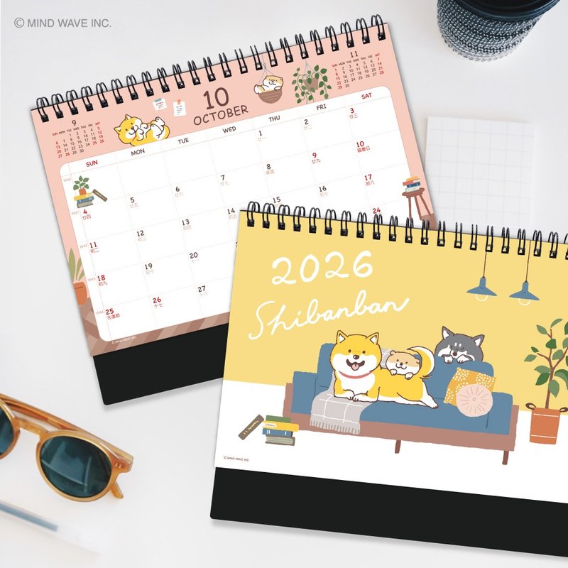 JzFun / 微笑柴犬 2026桌曆 jzFUN - Pinkoi 限時優惠活動