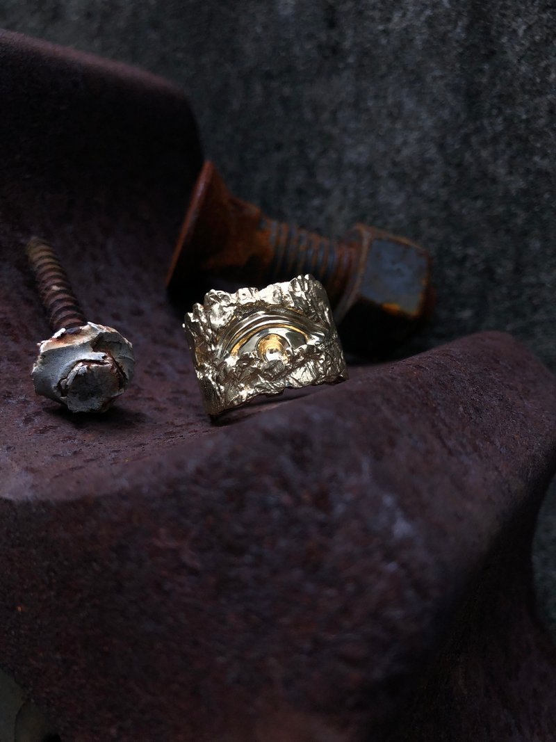 Golden Observer Ring (Full 18K) - Shop Nadleeh Design General Rings ...