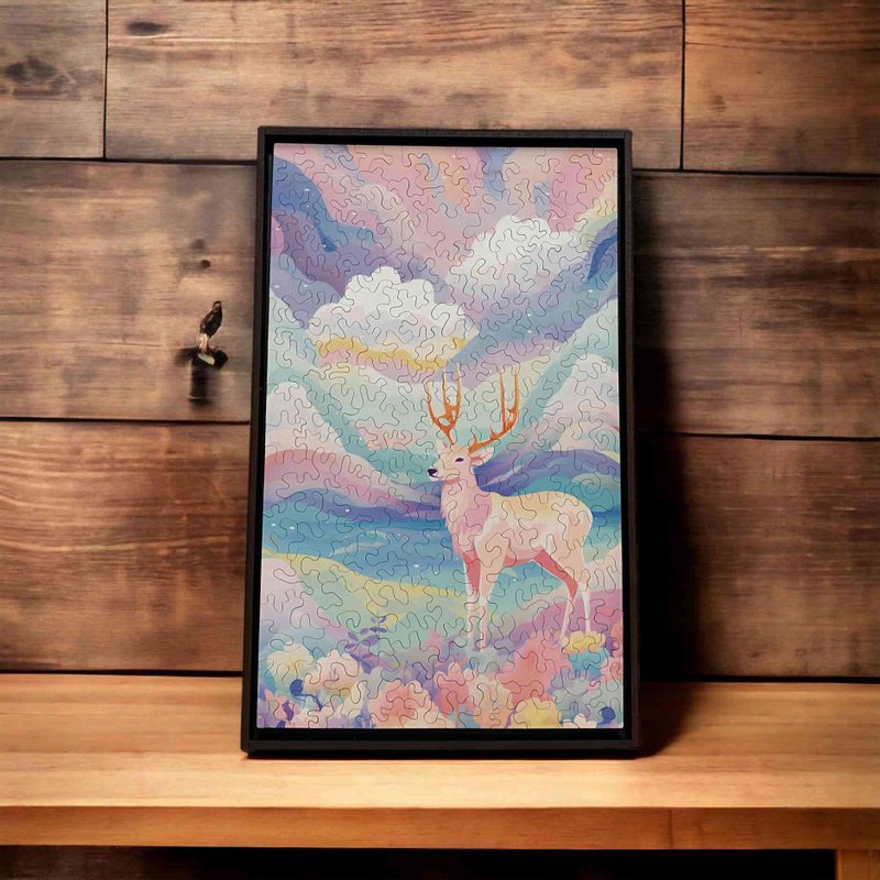 森之靈-夢鹿【壁虎拼圖】 良繪製所 頂級木拼圖｜擺飾/家飾品人氣榜 - Pinkoi