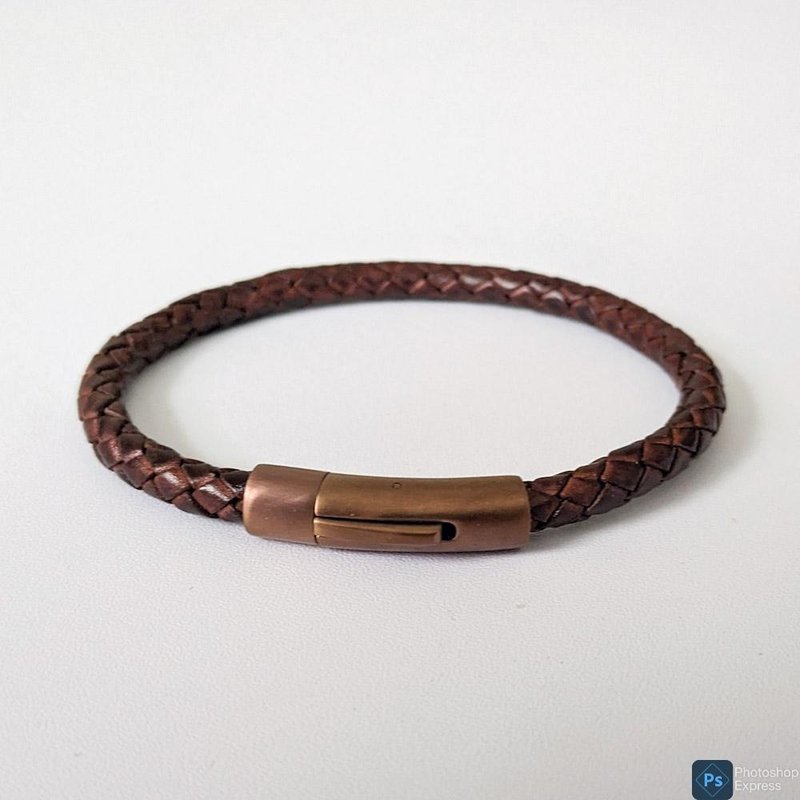 6mm棕色編織皮手環 樂在 手作 飾品專賣 enJOY Handmade Bracele｜手鍊/手環人氣榜 - Pinkoi