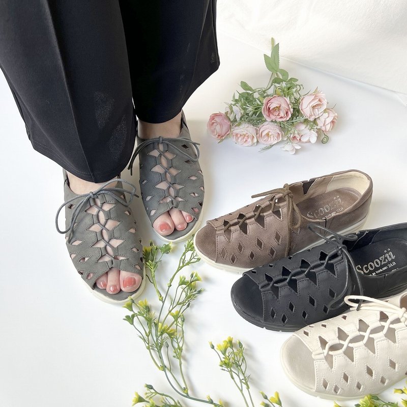 幅の調整もOK たくさん歩ける こだわりのサンダル 1927 moda-ladian｜拖鞋人氣榜 - Pinkoi