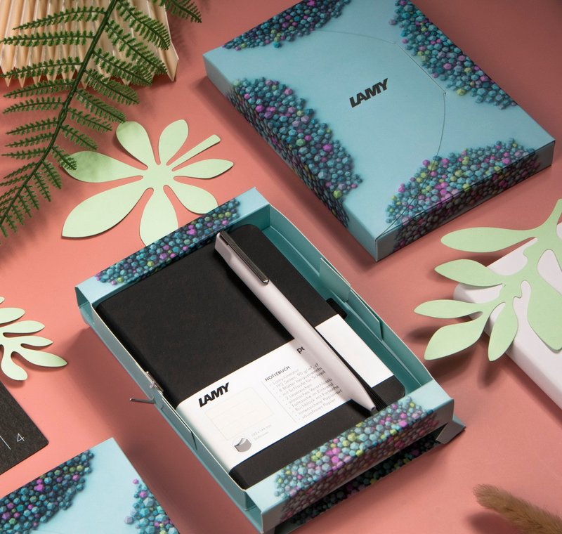 Globally exclusive in Taiwan/LAMY ball pen A6 notebook gift box for ...
