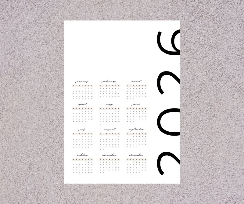 【デジタル】2026年 壁掛けポスター ストリームスタイル - ショップ thegoodvibes その他のデジタルコンテンツ - Pinkoi