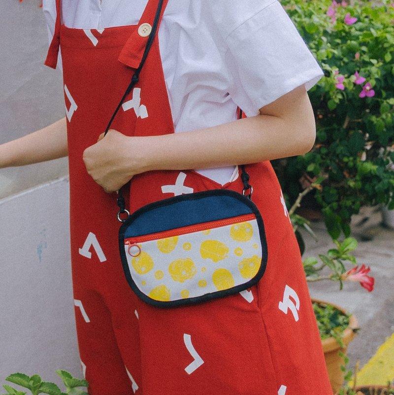 【re再製】拼接隨身小包-附可拆卸掛繩 HEY SUN｜側背包/斜背包人氣榜 - Pinkoi