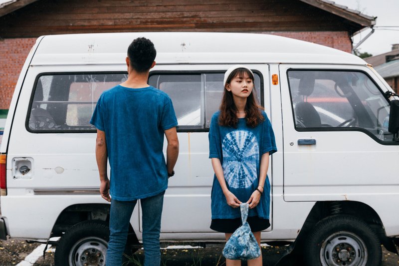 Indigo handmade T-shirt - Shop kuaiindigoshop33 Men's T-Shirts & Tops - Pinkoi