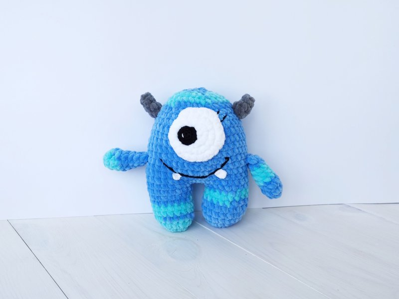 Blue monster plush, Baby alien, stuffed softy monster, Kids toy ...