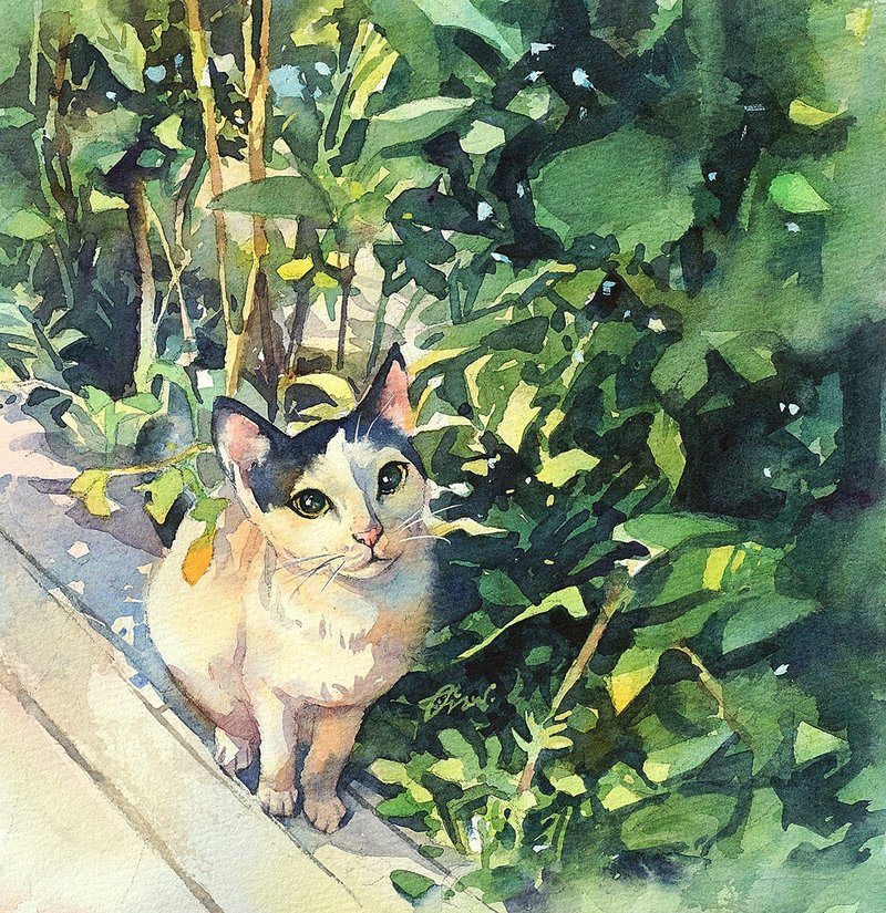 水彩原畫【草間咪生】 詞不DA藝｜壁貼/牆壁裝飾人氣榜 - Pinkoi