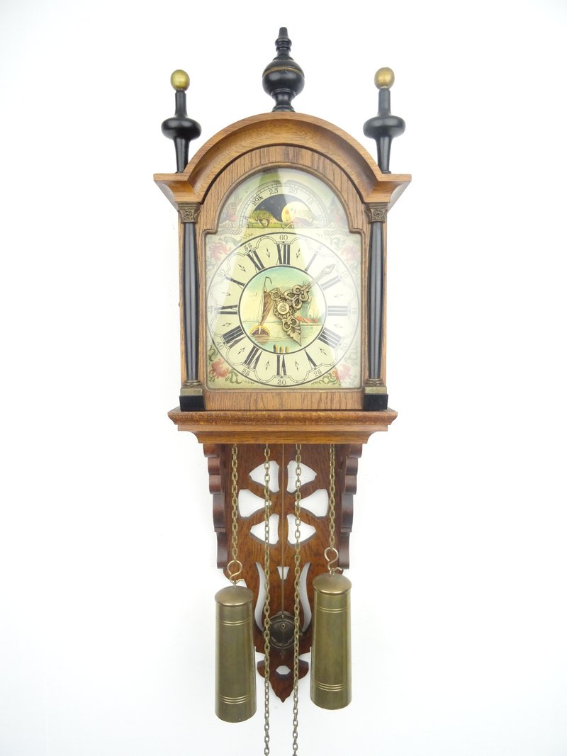 Antique Vintage Friesian Dutch Wall Clock 8 day (Warmink Wuba era ...