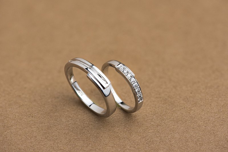 【Twilight 】18K gold • Gold Vermeil • COUPLE RING • WEDDING RING - Shop WENSZU Couples' Rings ...