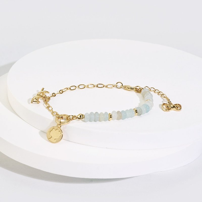 可愛DNA系列-活潑Hello Kitty天然天河石造型手鍊 STORY故事銀飾｜手鍊/手環人氣榜 - Pinkoi