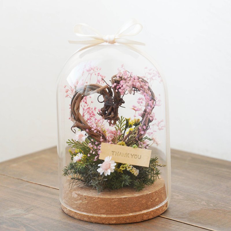 【DIY材料包】愛心泡泡永生花玻璃座 / 附簡易說明書電子檔 SUN 風格花物｜花藝/盆栽/植栽人氣榜 - Pinkoi