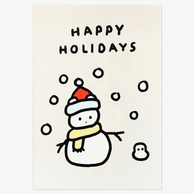 聖誕卡片 雪人 zero per zero 台灣代理｜卡片/明信片人氣榜 - Pinkoi