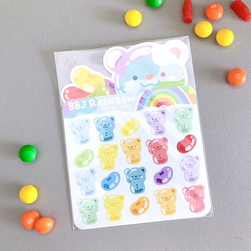 BBJ Rainbow Sticker paeristarfactory｜貼紙人氣榜 - Pinkoi