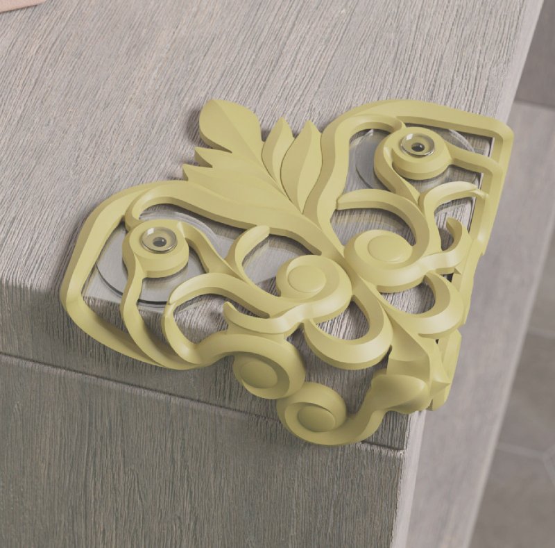 scroll pattern corner guard anti-collision table corner (light yellow ...