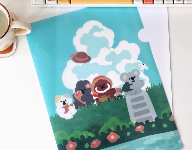 Smile Studio X Vinnic A4 插畫文件夾 STYLE A - 設計館 Smile Studio 文件夾/資料夾 - Pinkoi