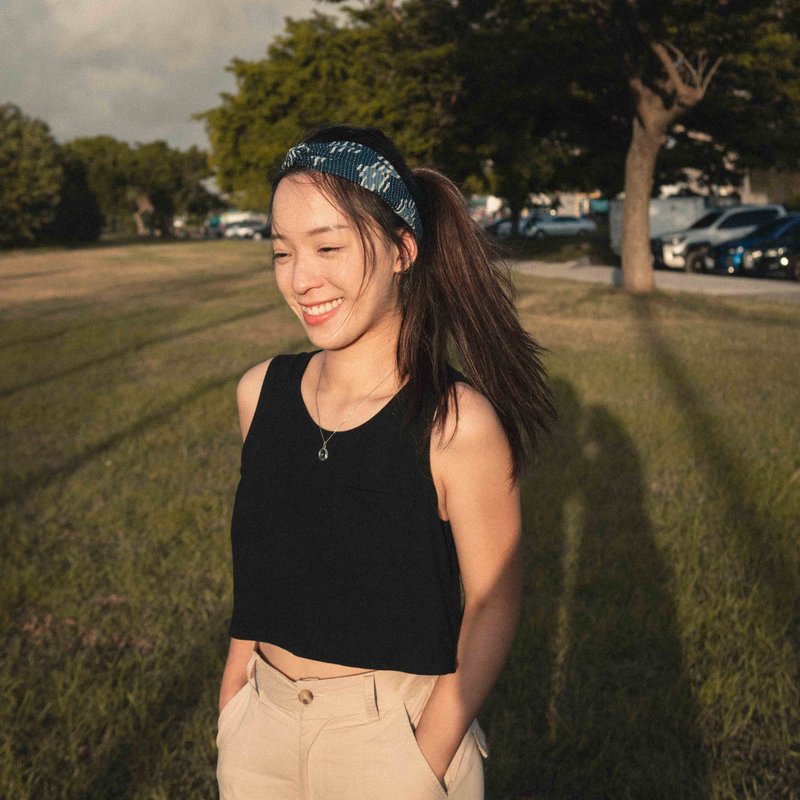 【聖誕禮物】印度蓋染工藝髮帶－浪花藍 Tramper｜髮箍/髮帶人氣榜 - Pinkoi