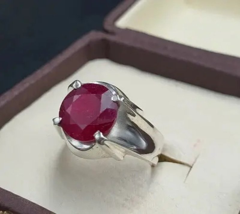 Natural Ruby Ring For Men 925 Sterling Silver Yakoot Ring Real Ruby Ring For Men - 設計館 ...