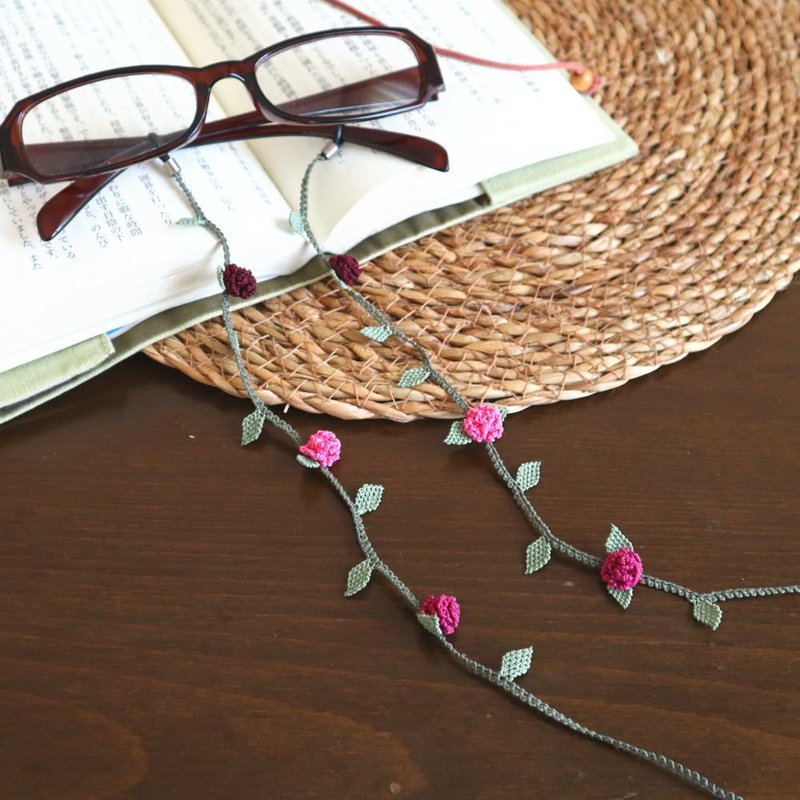 PREMIUMレースのメガネコード【ローズ】ローズピンク AYTURK｜手機掛繩/背帶人氣榜 - Pinkoi