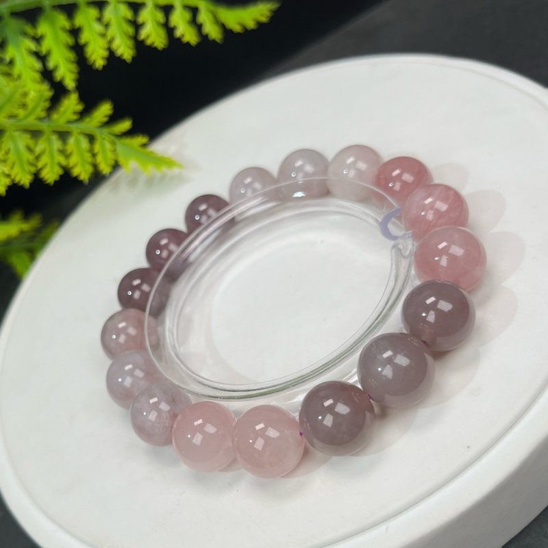 天然馬達加斯加紫色粉晶手串12.5mm冰潤紫粉水晶手錬男女吸引愛情 WANZAMGOK｜手鍊/手環人氣榜 - Pinkoi