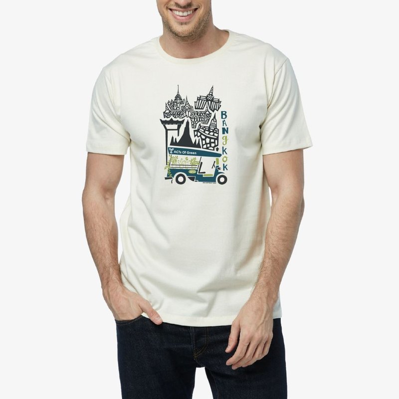 Adult T-shirt : TUK TUK Temples (3 colors) actsofgreenshop｜男 T 恤人氣榜 - Pinkoi