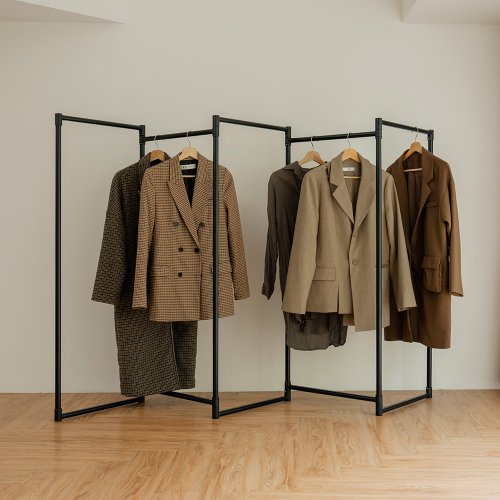 【ikloo】鋁合金五段式百變掛衣架-黑色加高加寬款 ikloo宜酷屋｜衣架/衣帽架/掛勾人氣榜 - Pinkoi