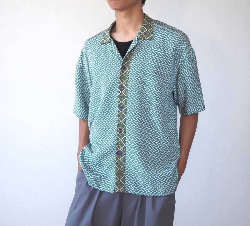 【日本製造】UMUI BLACK LABEL 升級改造和服男士襯衫 L、獨一無 UMUI｜男襯衫/休閒襯衫人氣榜 - Pinkoi