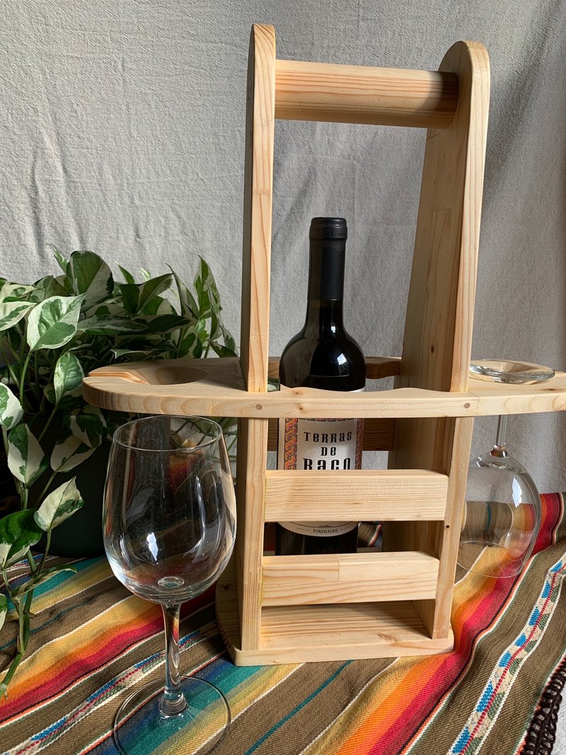 Independent wooden portable wine rack - Shop woodbreathing Shelves ...